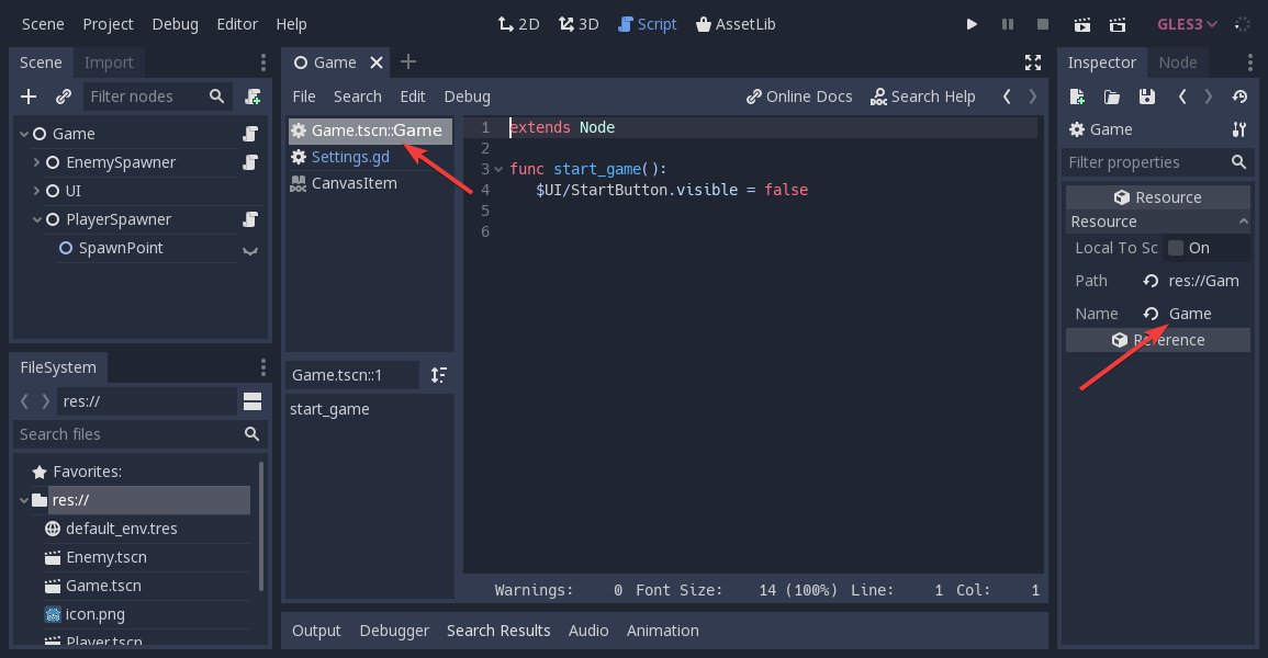 Script editor should show names of sub-resources when available · Issue #24695 · godotengine ...