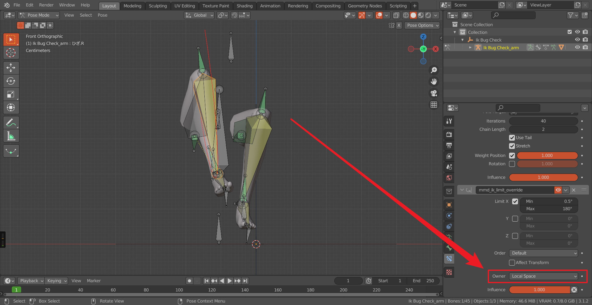【IK Bug】Fix the difference between blender's IK pose and MMD's IK pose ...