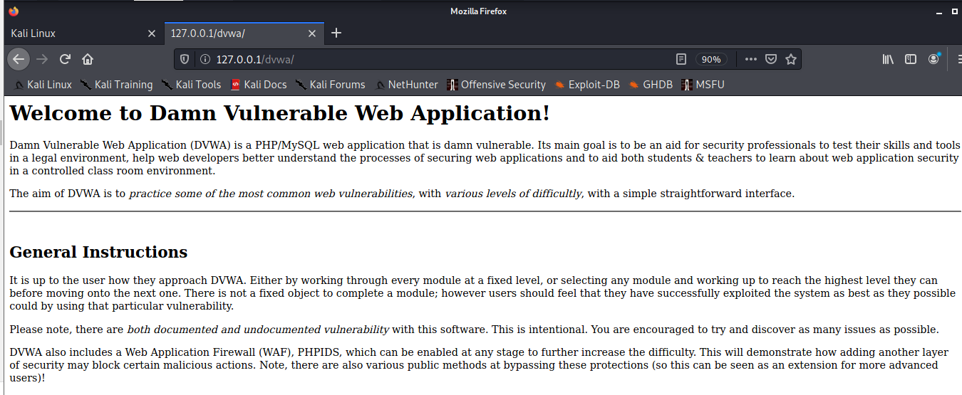 DVWA LOGIN PAGE NOT COMING UP · Issue #455 · digininja/DVWA · GitHub