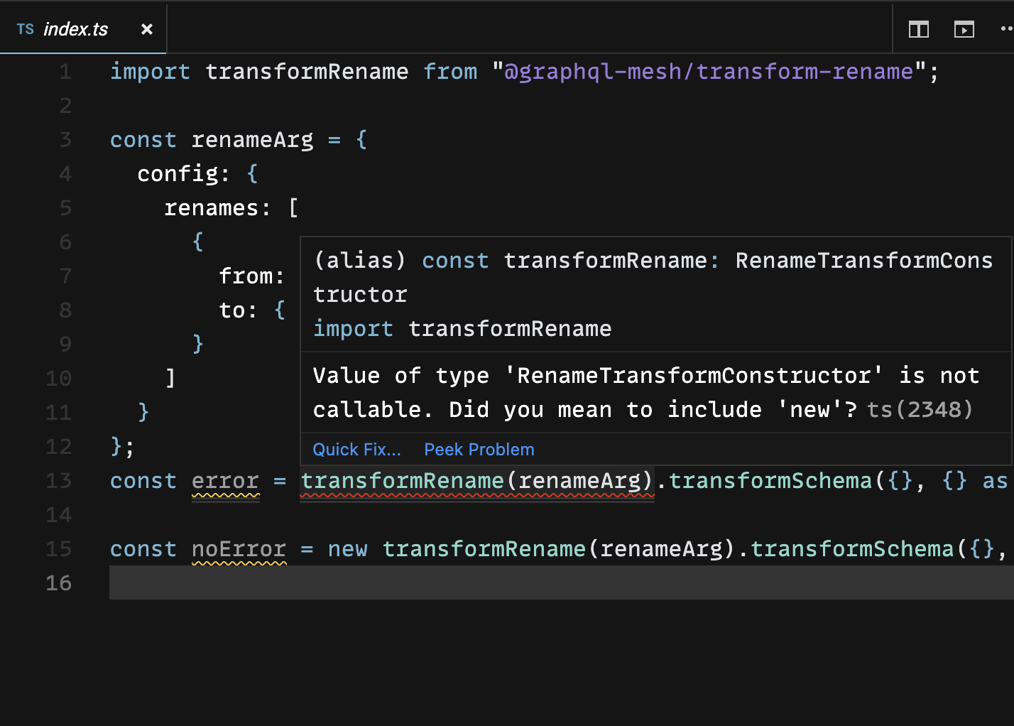 Possible TS bug with `transform-rename` · Issue #4264 · ardatan/graphql-mesh · GitHub