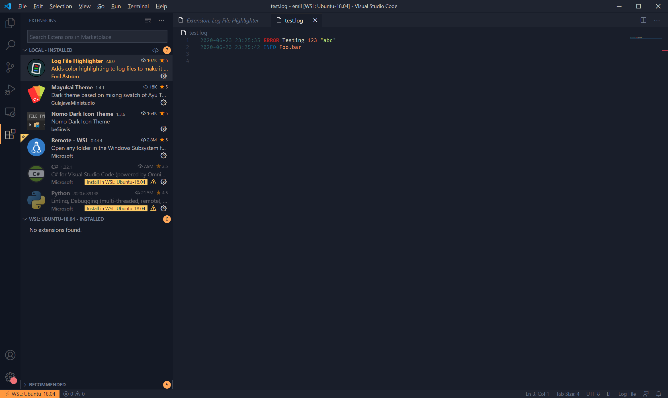 Remote development support? · Issue #103 · emilast/vscode-logfile-highlighter · GitHub