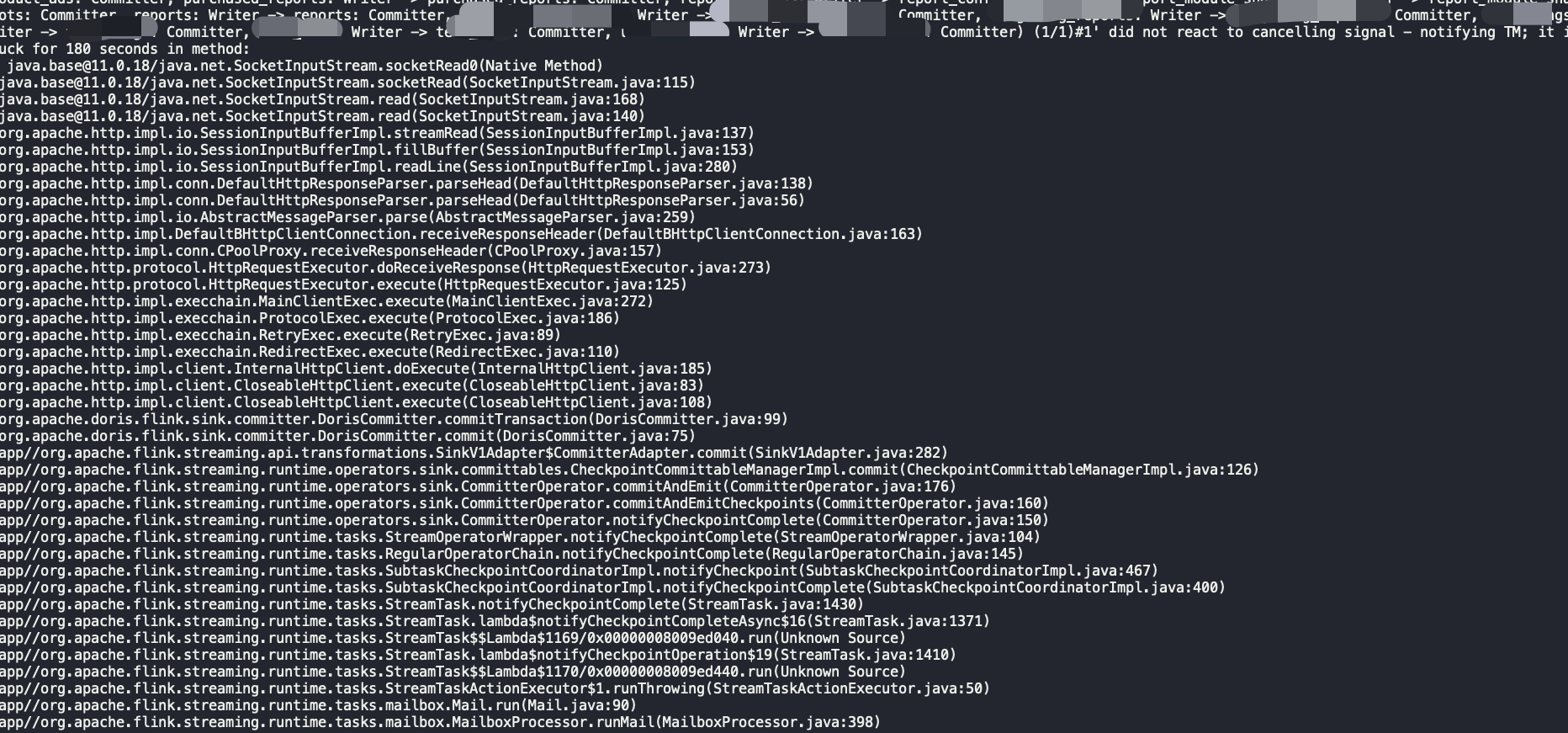 FlinkCDC 在 MySQL 增量同步到 Doris 时候出现了 Stuck · apache doris · Discussion #25057 · GitHub