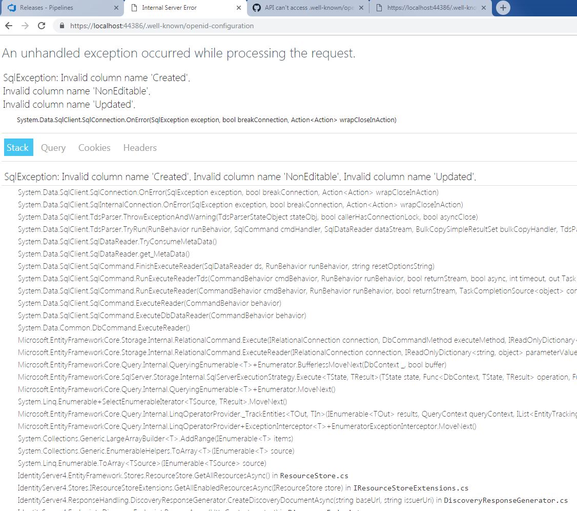 Breaking change in IdentityServer4.EntityFramework? · Issue #2879 · DuendeArchive ...