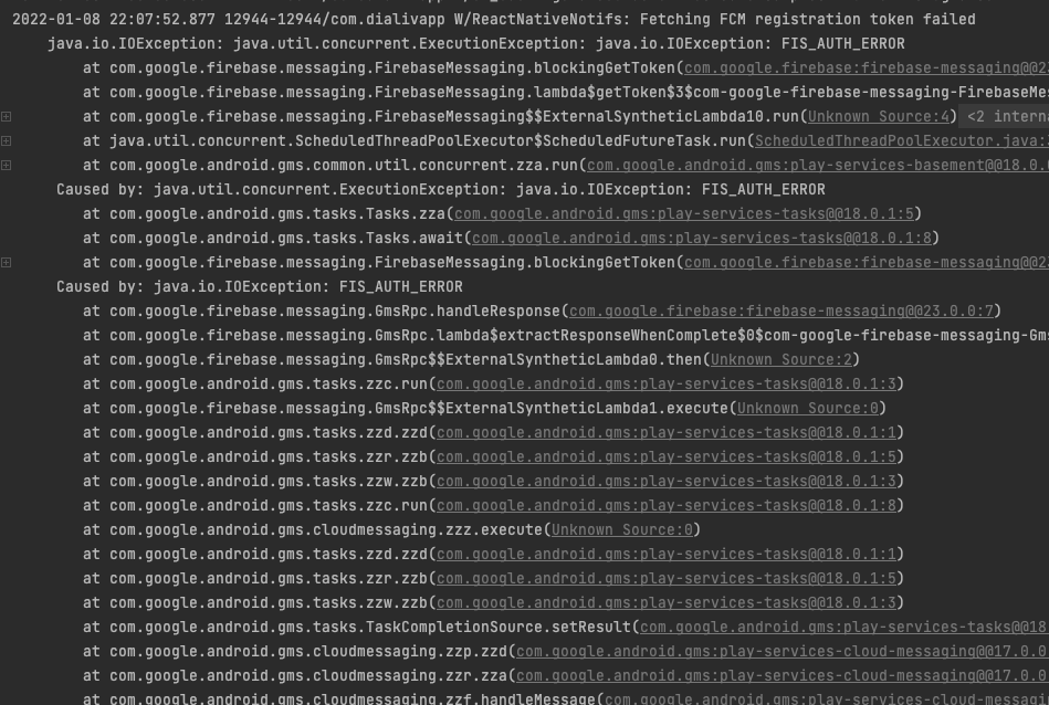 Android not able to recive app token · Issue #801 · wix/react-native-notifications · GitHub