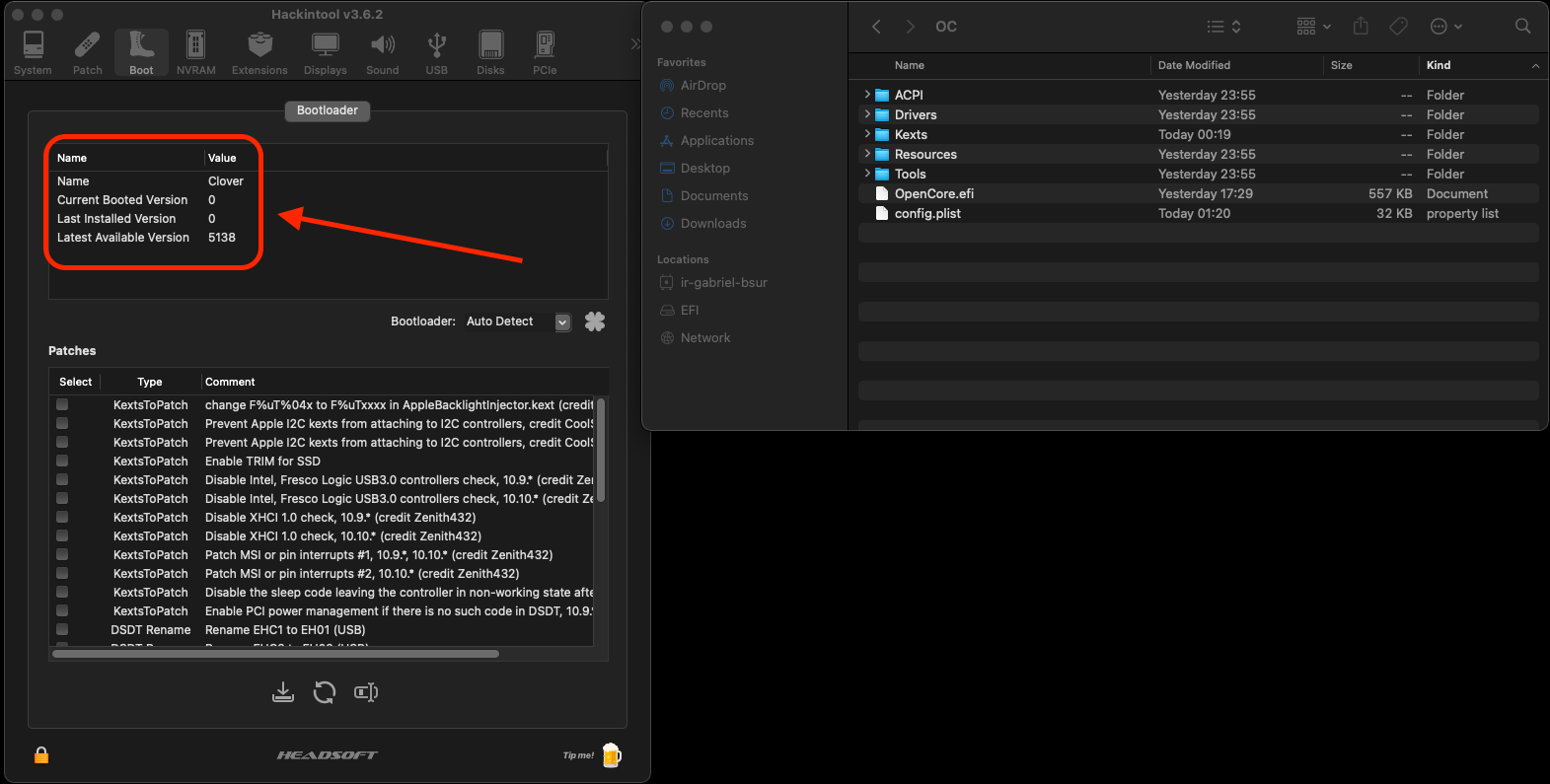 Failed to get infos with ExposeSensitiveData=8 in Opencore (0.7.0+) · Issue #146 · benbaker76 ...