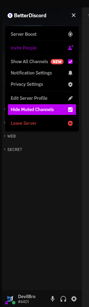 [BUG] - HideMutedCategories is not hiding muted categories · Issue #2164 · mwittrien ...