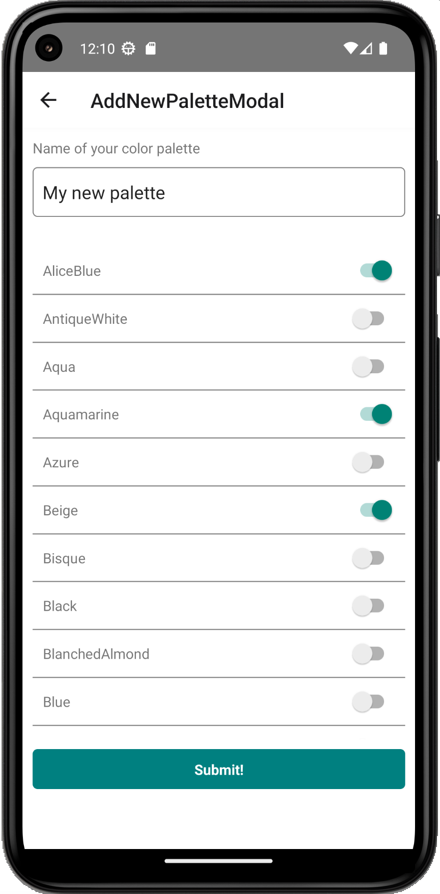 GitHub - KocherginV/AwesomeProject: Coursework done during React Native course from Frontend Masters