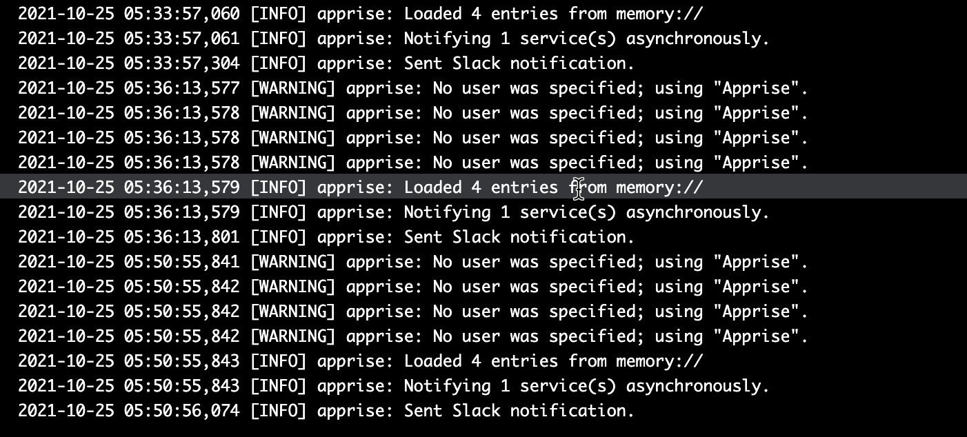 No user was specified; using "Apprise" and config question via rest api · Issue #560 · caronc ...
