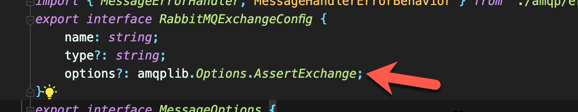 Update documentation to explain that a Type is needed for typescript to get "options" of an ...