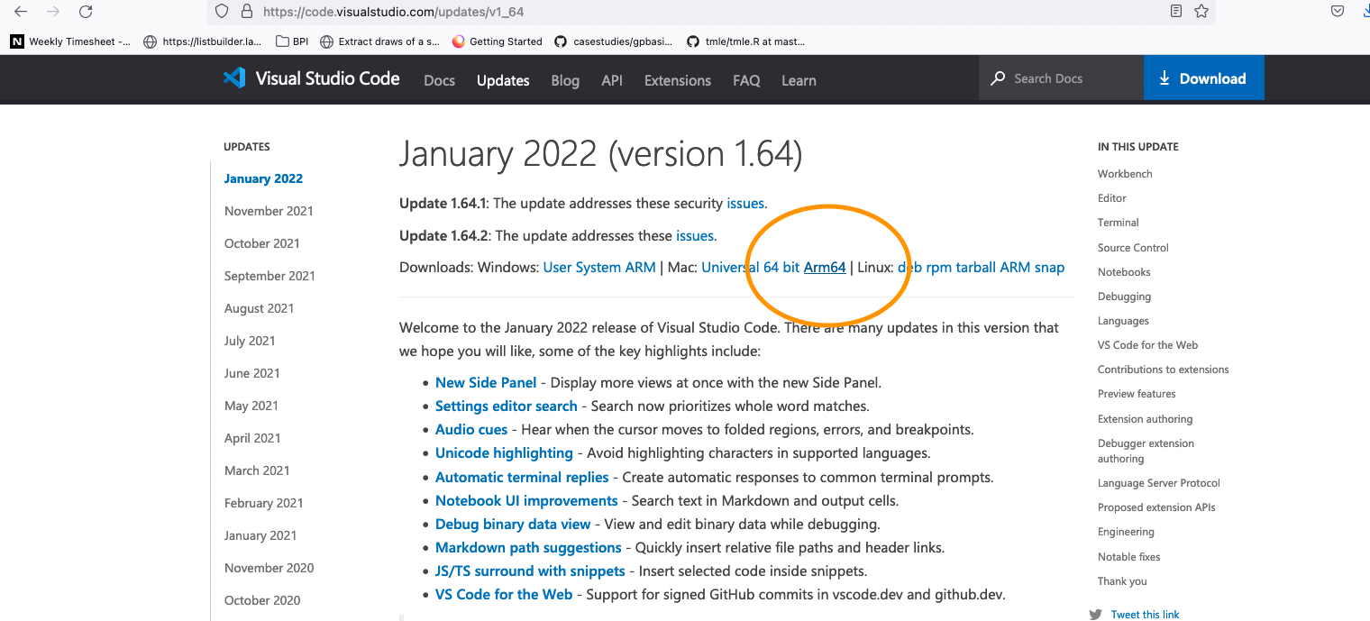 M1 mac need to download the correct arm64 application (Rstudio, vscode, etc.) for cmdstanr ...