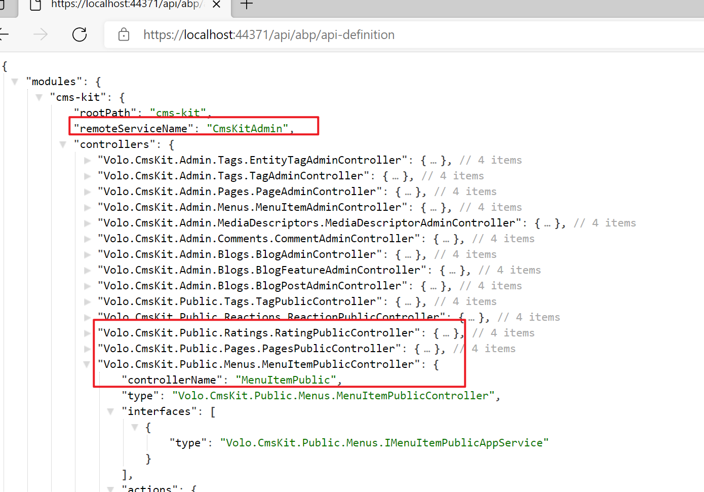 CmsKit - Public & Admin api definitions should be separated · Issue #9993 · abpframework/abp ...