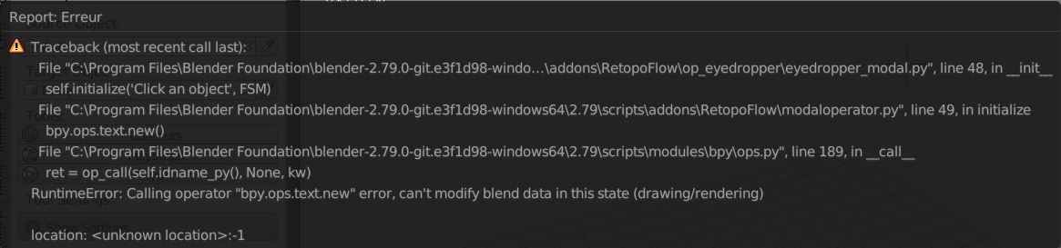 error and crash !! · Issue #457 · CGCookie/retopoflow · GitHub
