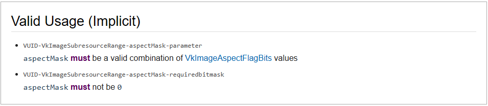 Default derivation on ImageSubresourceRange struct incorrect · Issue #788 · ash-rs/ash · GitHub