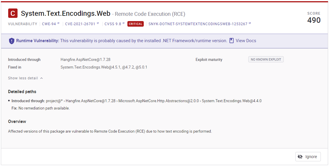 System.Text.Encodings.Web 4.4.0 · Issue #2005 · HangfireIO/Hangfire · GitHub