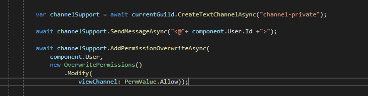 Create private channel · Issue #2240 · discord-net/Discord.Net · GitHub