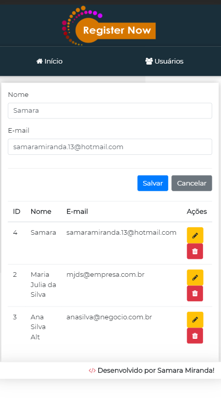 GitHub - samaramiranda/CRUD-cadastro-de-usuarios: 👨‍💻 CRUD de um ...