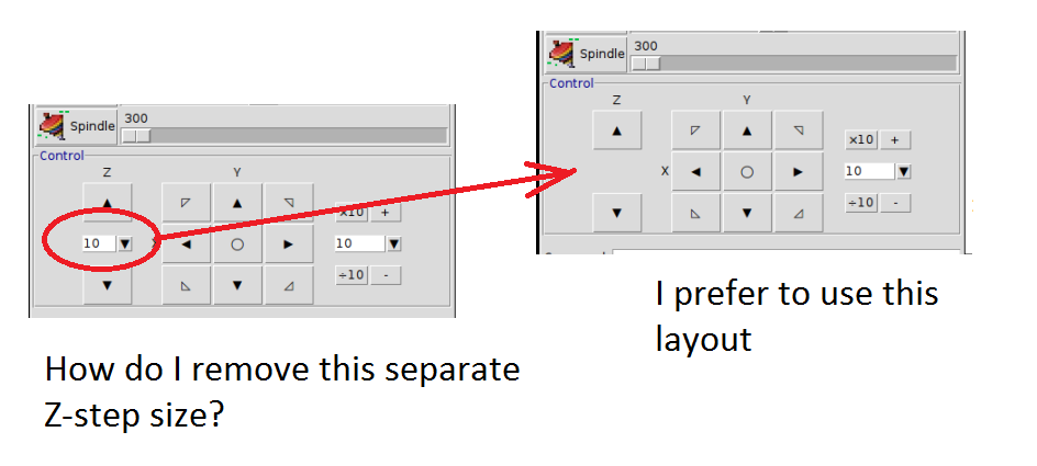 How do I remove the separate Z-step size? · Issue #1071 · vlachoudis ...