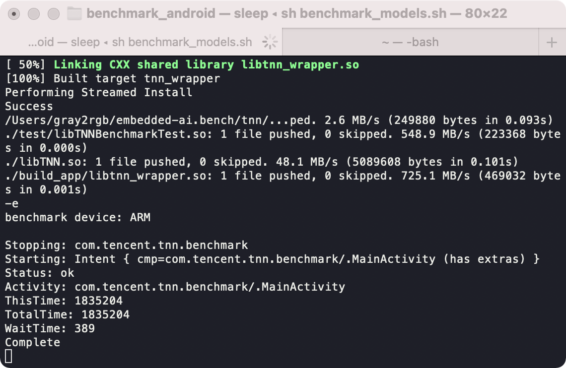 测试安卓的benchmark卡住 · Issue #1118 · Tencent/TNN · GitHub
