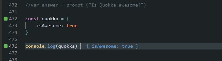 Quokka does not recognize JS reserved word "prompt" · Issue #338 · wallabyjs/quokka · GitHub