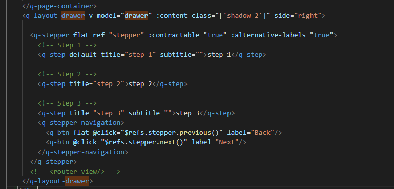 force contractable stepper · Issue #3126 · quasarframework/quasar · GitHub