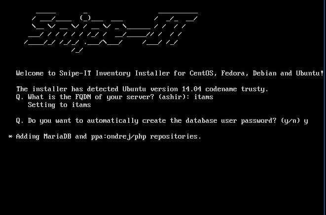 snipeit.sh script stucked | New installation v4.1.2 | Ubuntu 14.04 Server · Issue #4377 ...