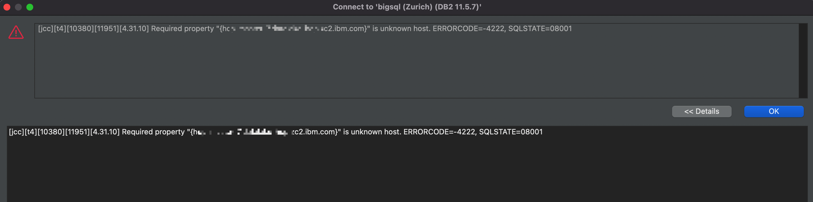 Can no longer connect to any DB2 database - "Required property is unknown host" · Issue #17903 ...