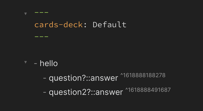 Inline flashcards are incompatible with list items · Issue #33 · reuseman/flashcards-obsidian ...