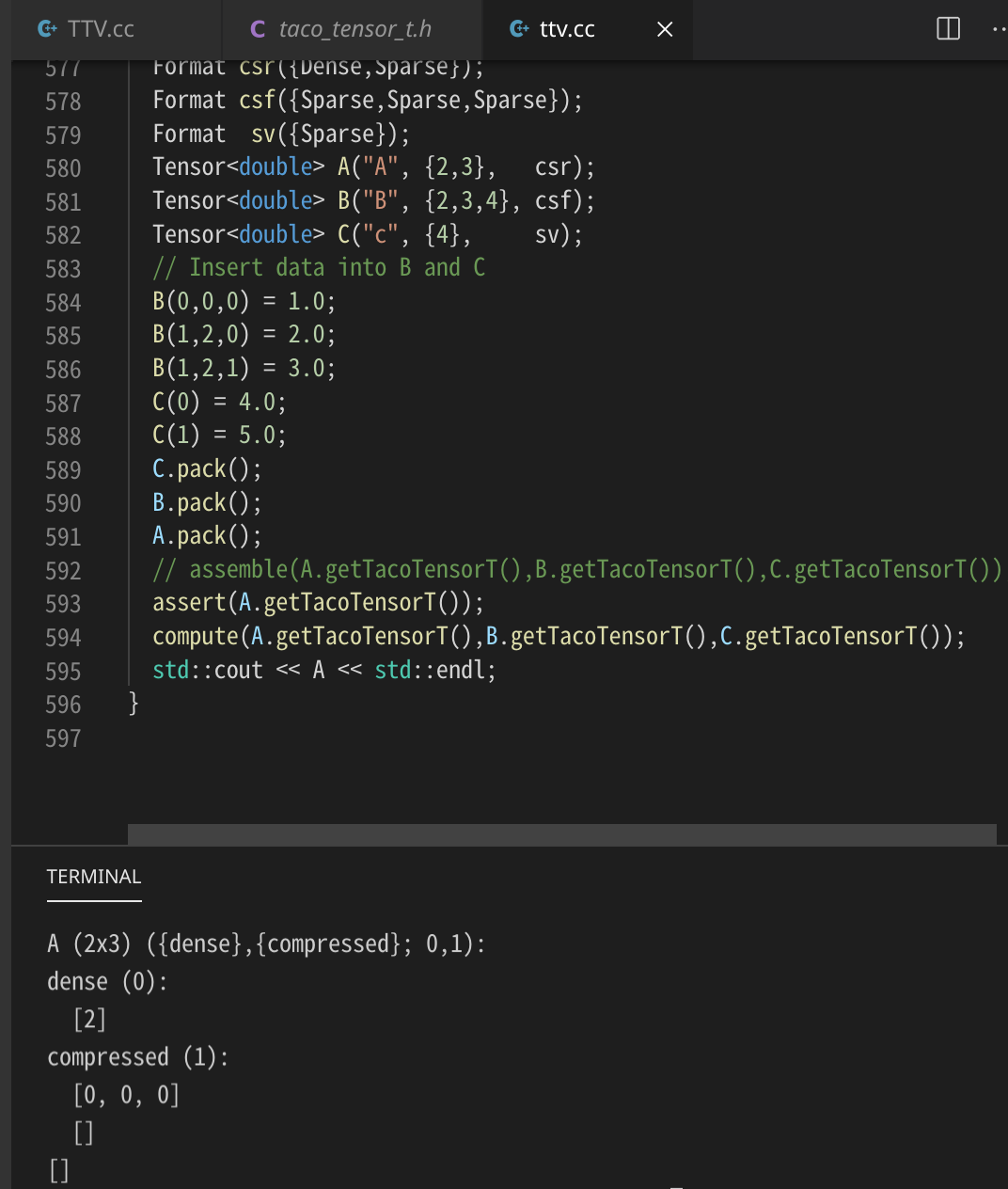 How to use the generated header? · Issue #406 · tensor-compiler/taco · GitHub