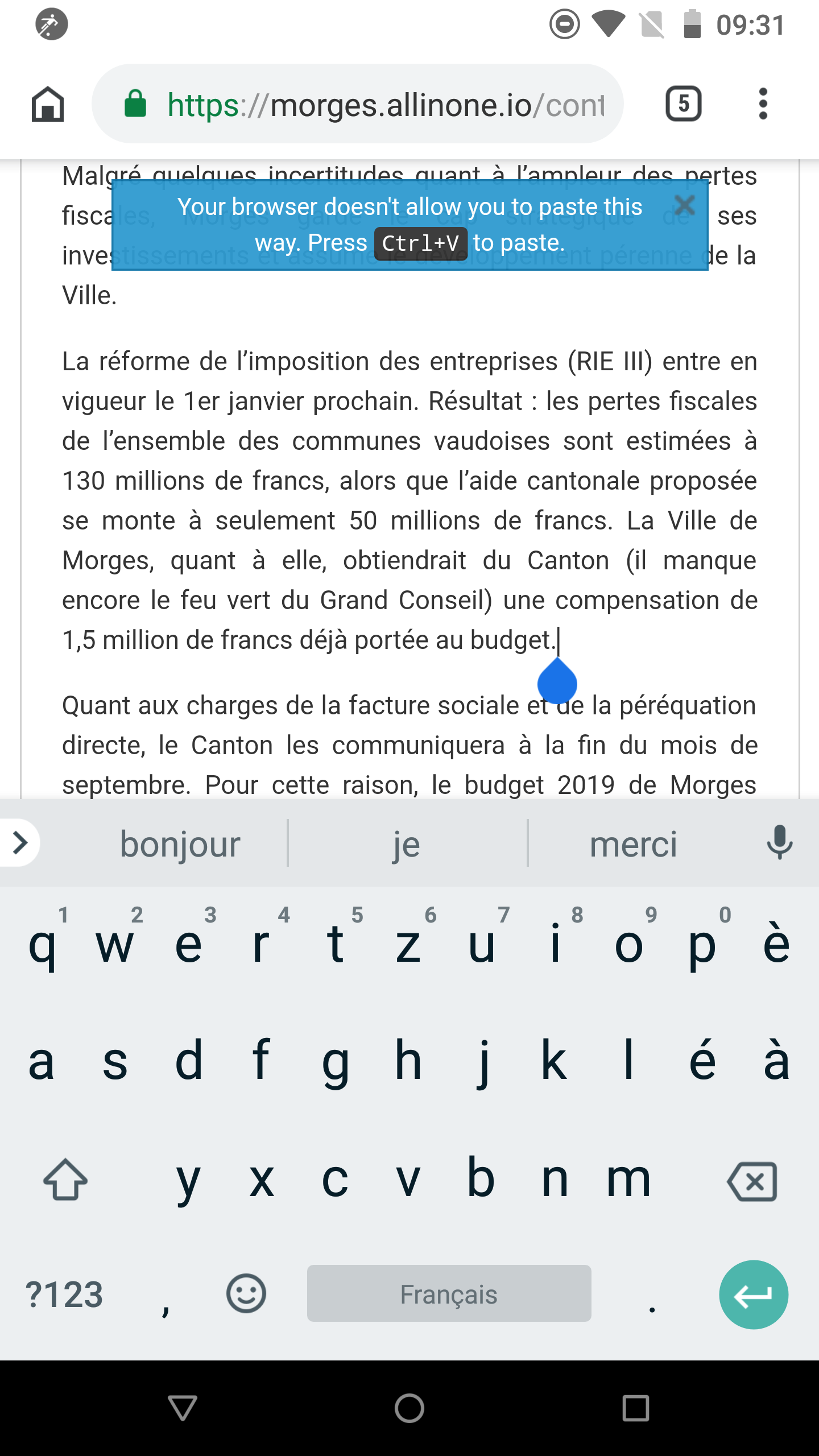 copy-paste using an android device · Issue #2465 · ckeditor/ckeditor4 · GitHub