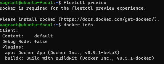 "fleetctl preview" asking for docker while docker is installed · Issue ...