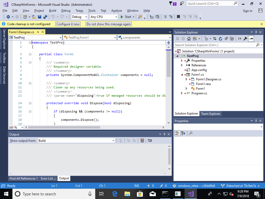 Flakey integration test VisualBasic.BasicWinForms.ChangeControlProperty ...