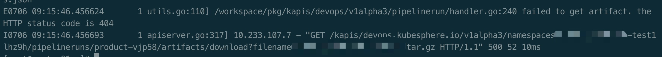 【devops】Multi-branch pipeline artifacts download failed · Issue #5821 · kubesphere/kubesphere ...