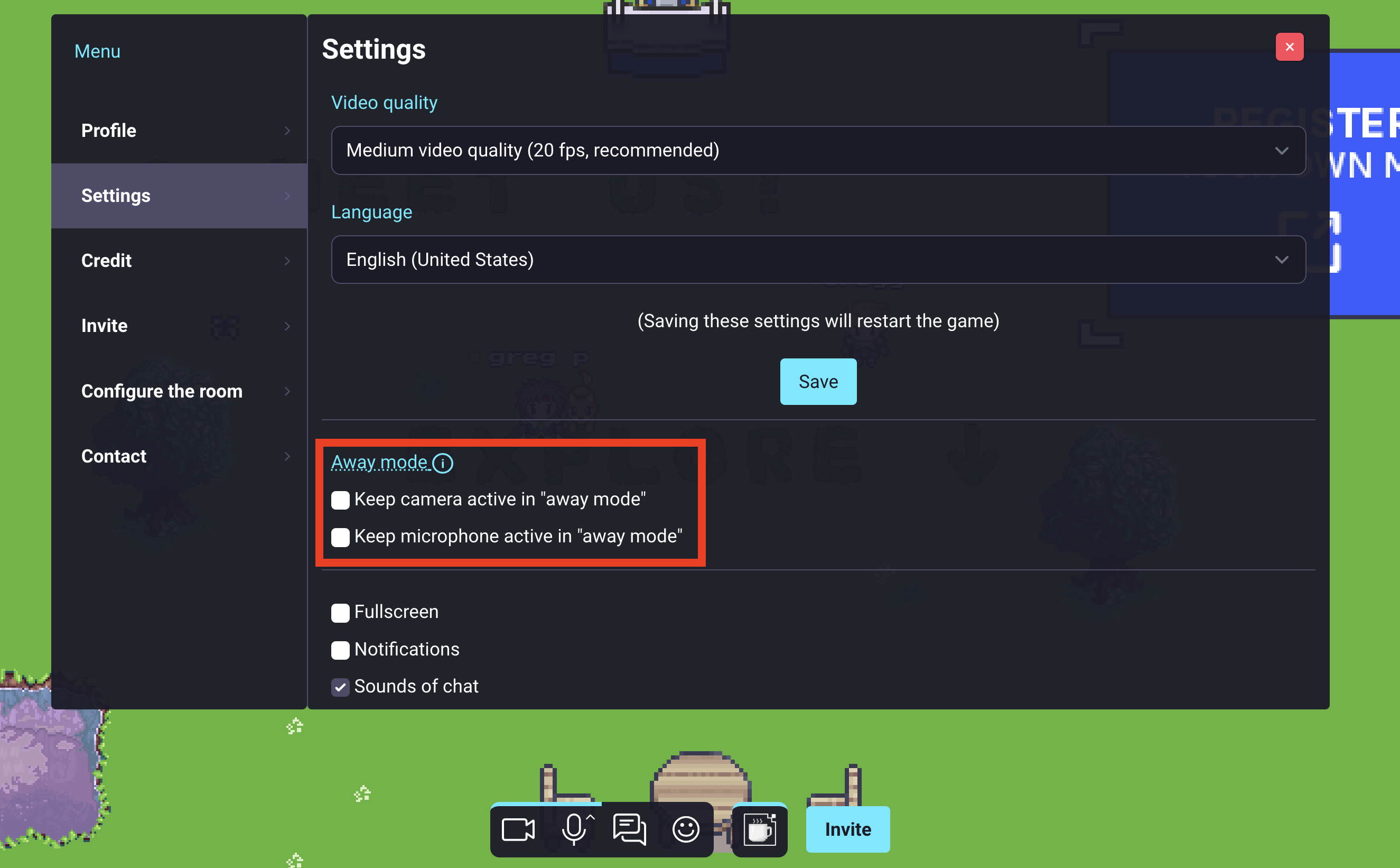 Camera gets reenabled in away mode · Issue #2936 · workadventure/workadventure · GitHub