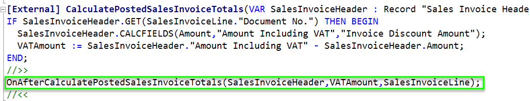 Event Request Codeunit 57 Document Totals Onaftercalculatepostedsalesinvoicetotals