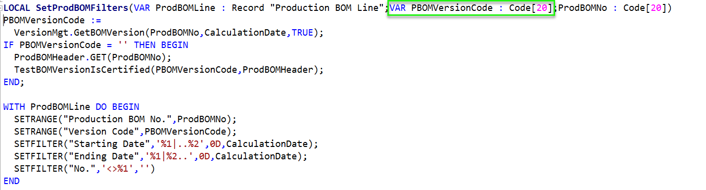 Different Variable size in Codeunit 5812 Calculate Standard Cost · Issue #5167 · microsoft ...