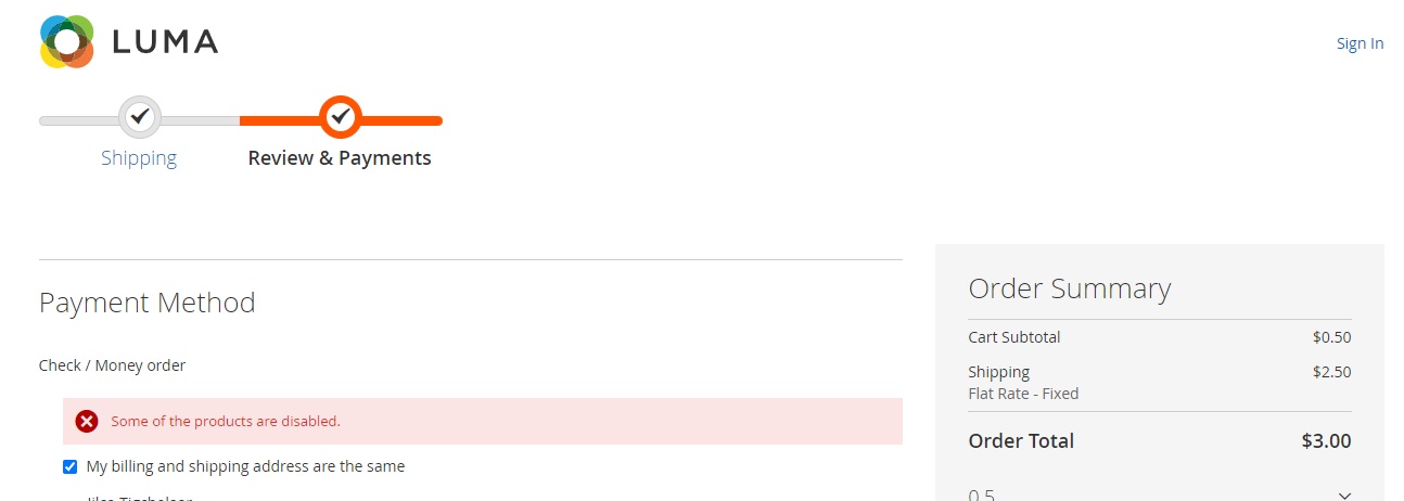 2.4.5-p1 some of the products are disabled in checkout · Issue #36465 · magento/magento2 · GitHub