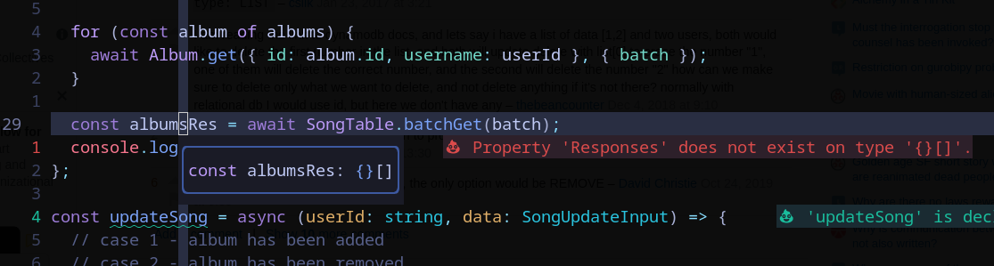 Feature: Add types in batch get · Issue #348 · sensedeep/dynamodb-onetable · GitHub