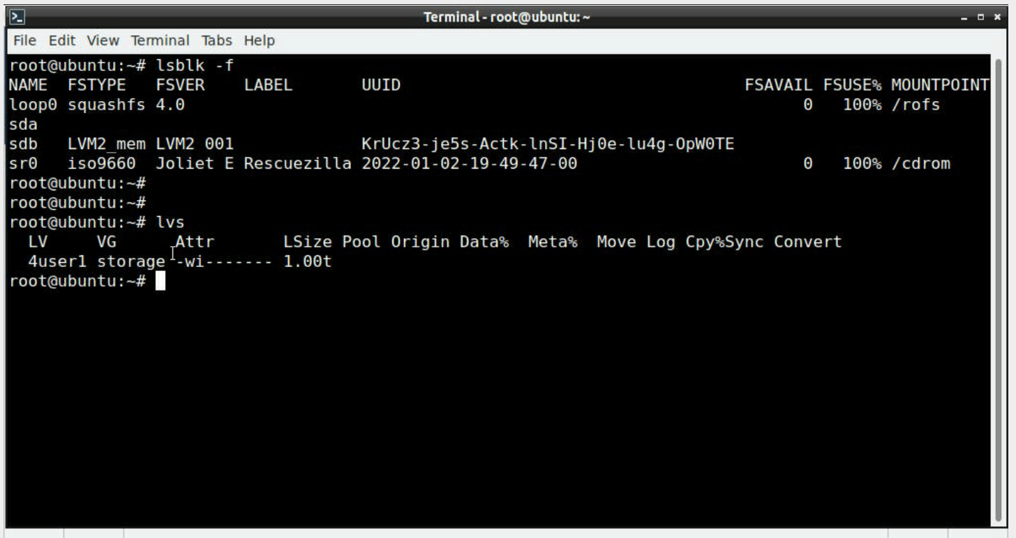Restore failed on Supermicro server with 3108 Raid and xfs partitions ...