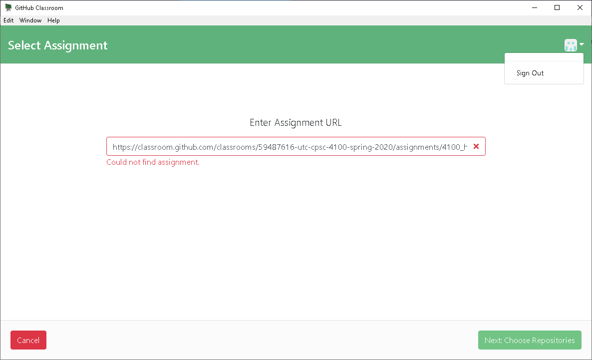 Could not find assignment (even when pressing "Download Repositories") · Issue #165 · github ...