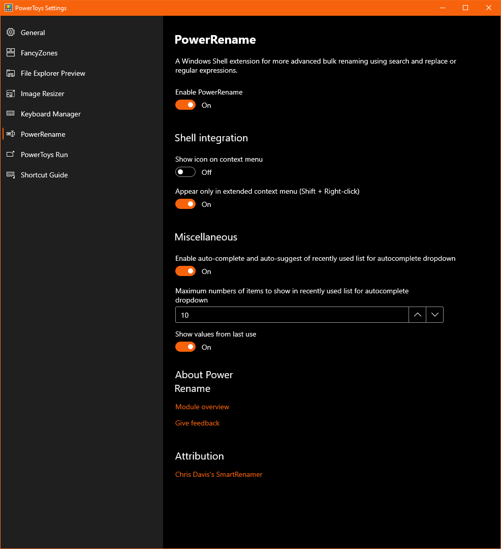 [Settings] PowerRename options might not make sense · Issue #3590 · microsoft/PowerToys · GitHub