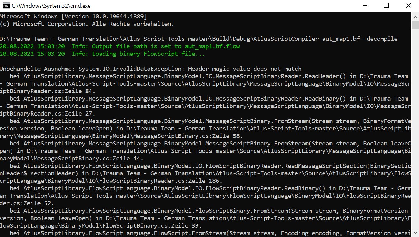 Doesn't seem to work with .bf files from 'Trauma Team' · Issue #47 · tge-was-taken/Atlus-Script ...