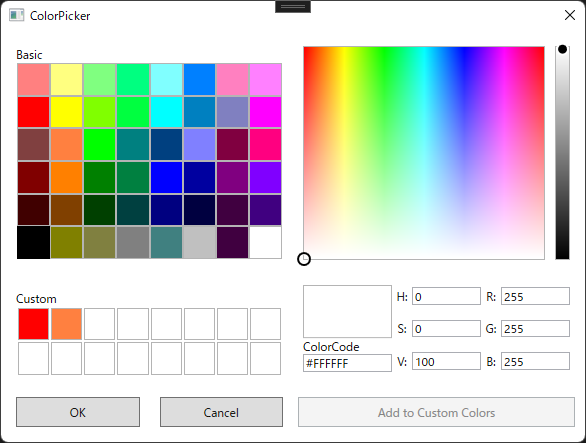 ColorPickerDialog - Kuro4/Prism.CommonDialogPack GitHub Wiki