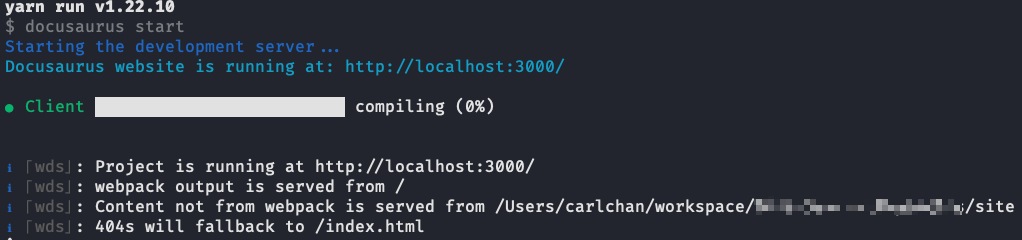 yarn start not working · Issue #4245 · facebook/docusaurus · GitHub