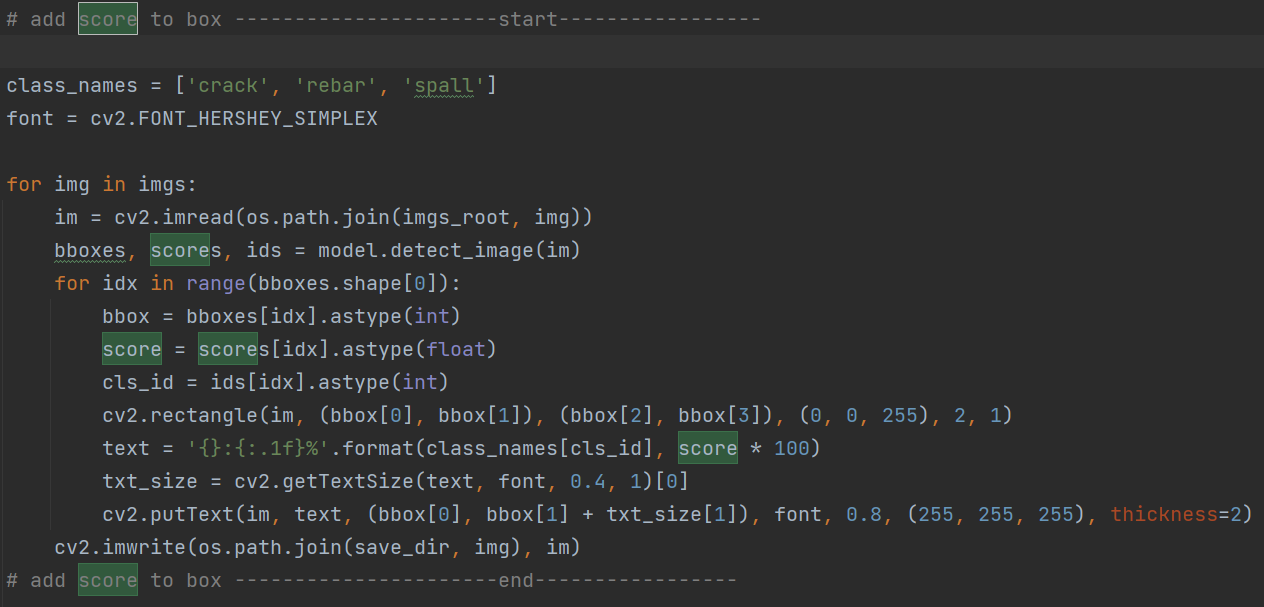 Can add the score display for the prediction box in detector.py · Issue #135 · Bobo-y/flexible ...