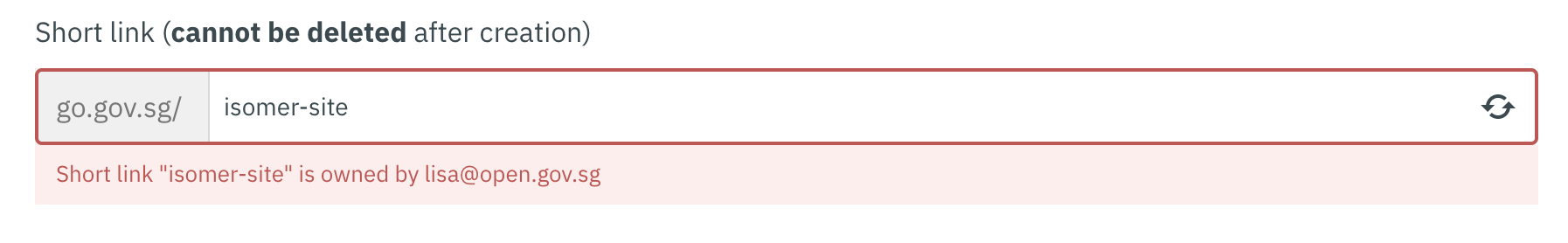 Lead users to godirectory on link creation modal · Issue #816 · opengovsg/GoGovSG · GitHub