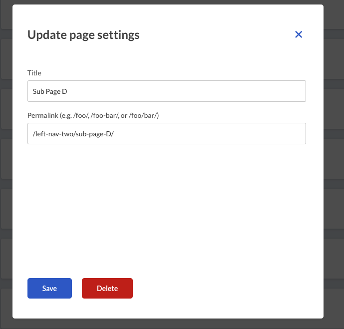 Third nav page: Title on listing, page preview are not consistent with editpage modal · Issue ...