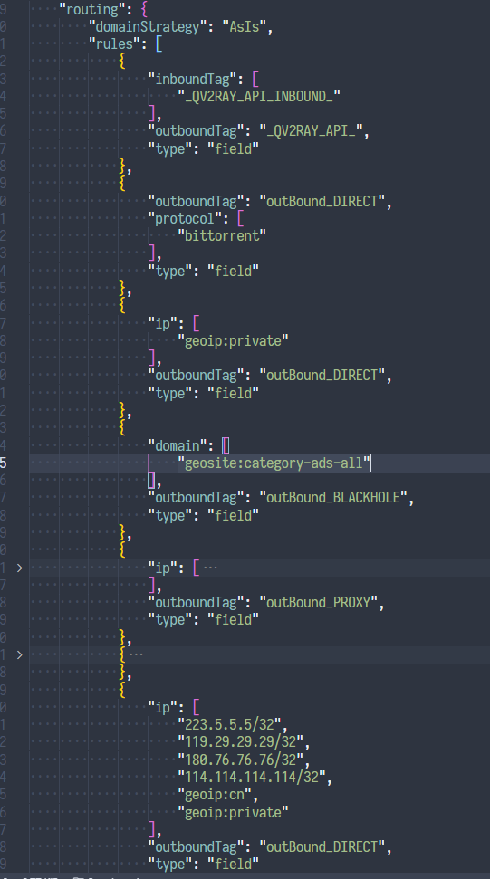 路由设置生成到配置文件里的顺序问题 · Issue #1255 · Qv2ray/Qv2ray · GitHub