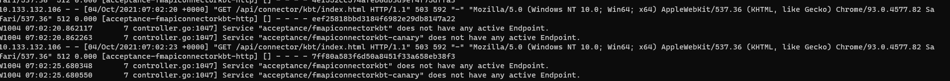 Ingress returns 503 just before canaries are deployed. · Issue #1026 · fluxcd/flagger · GitHub