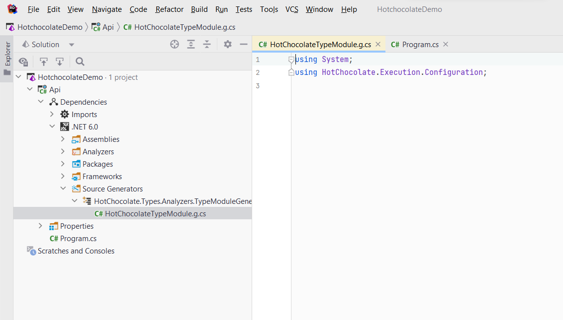 Automatic type registration via source generator does not work · Issue #5388 · ChilliCream ...