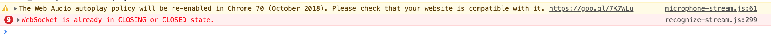 Unable to open websocket using recognizeMicrophone if I pass customization_id · Issue #85 ...